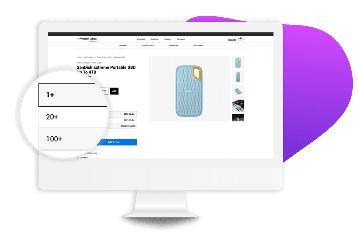 Tiered Pricing with a Business Account | Western Digital