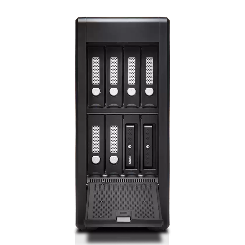 48TB G-SPEED Shuttle XL Thunderbolt 3 with ev Series Bay Adapters ...