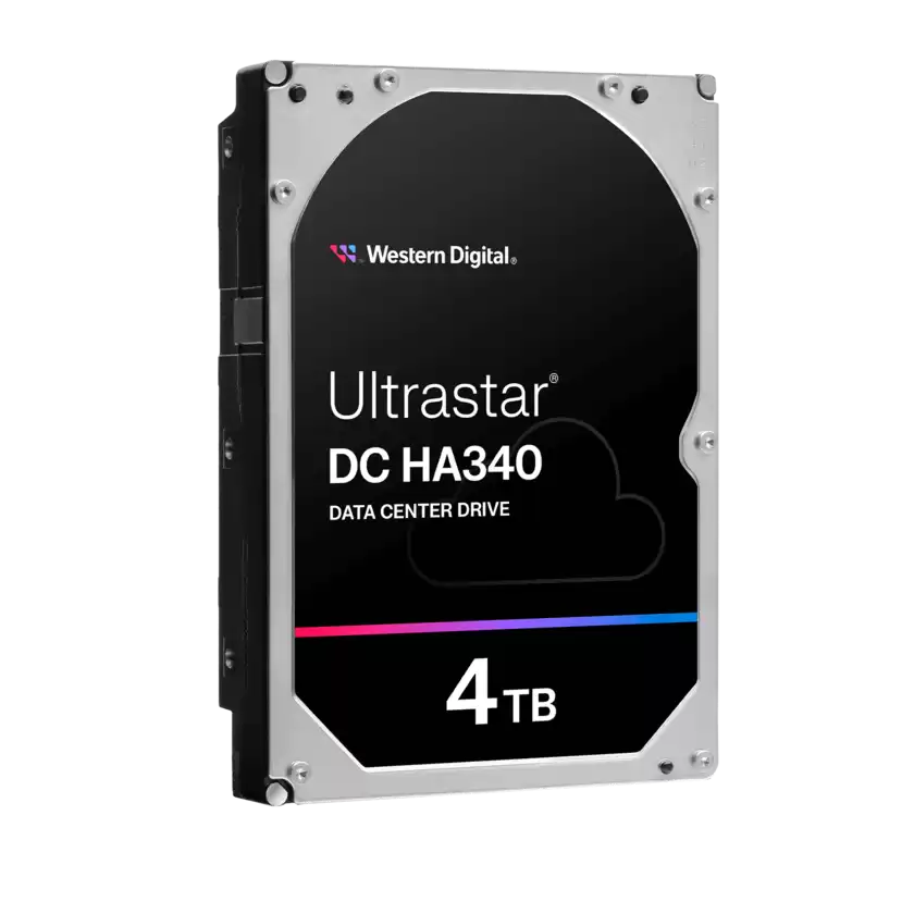 4 TB Ultrastar DC HA340 資料中心 3.5 吋 SATA HDD | Western Digital